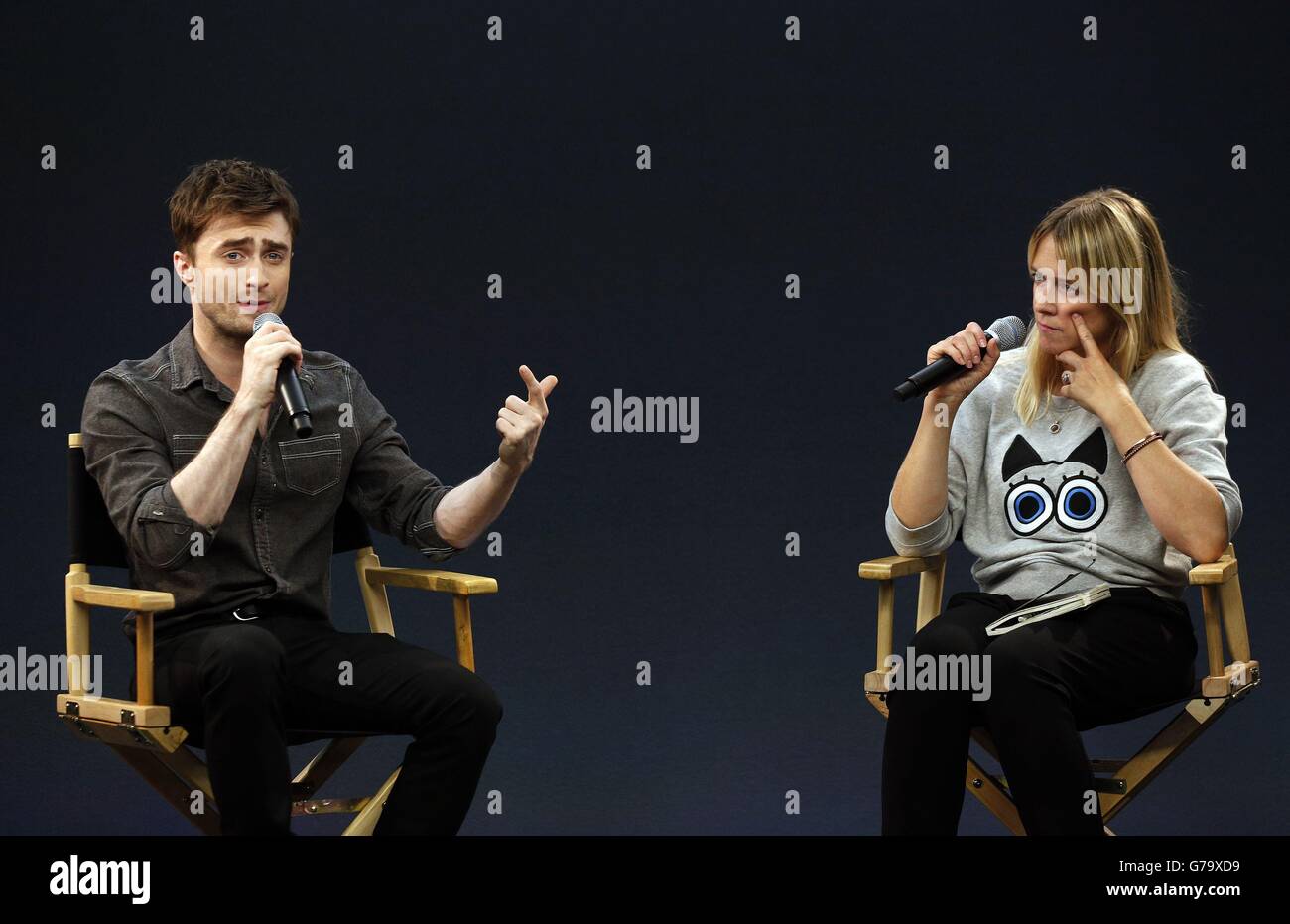Daniel Radcliffe Q&A - London Stock Photo - Alamy