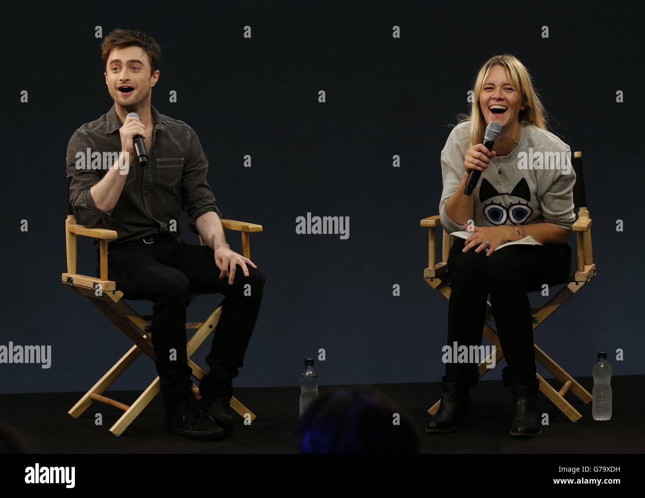 Daniel Radcliffe Q&A - London Stock Photo - Alamy