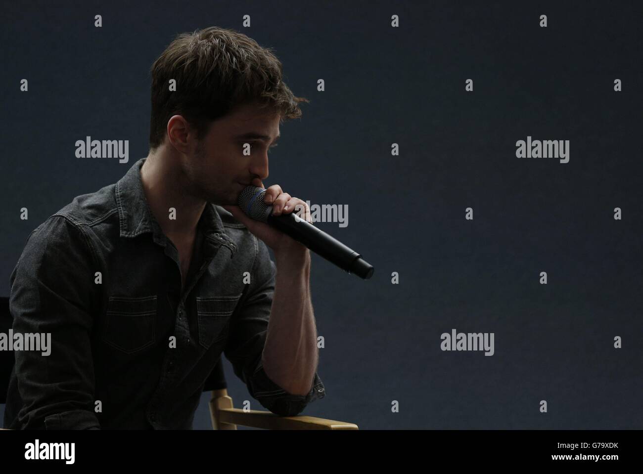 Daniel Radcliffe Q&A - London Stock Photo - Alamy