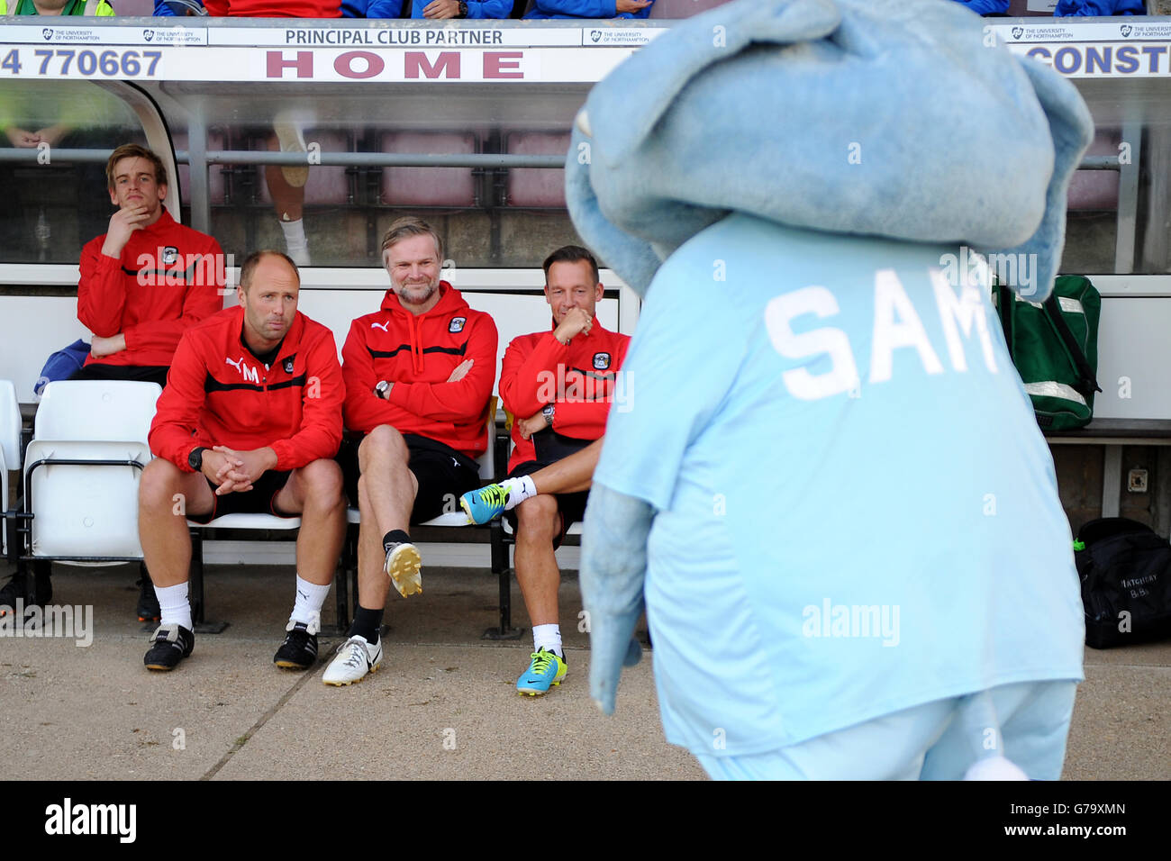 Football League Bench Dug Out Seats High Resolution Stock Photography ...