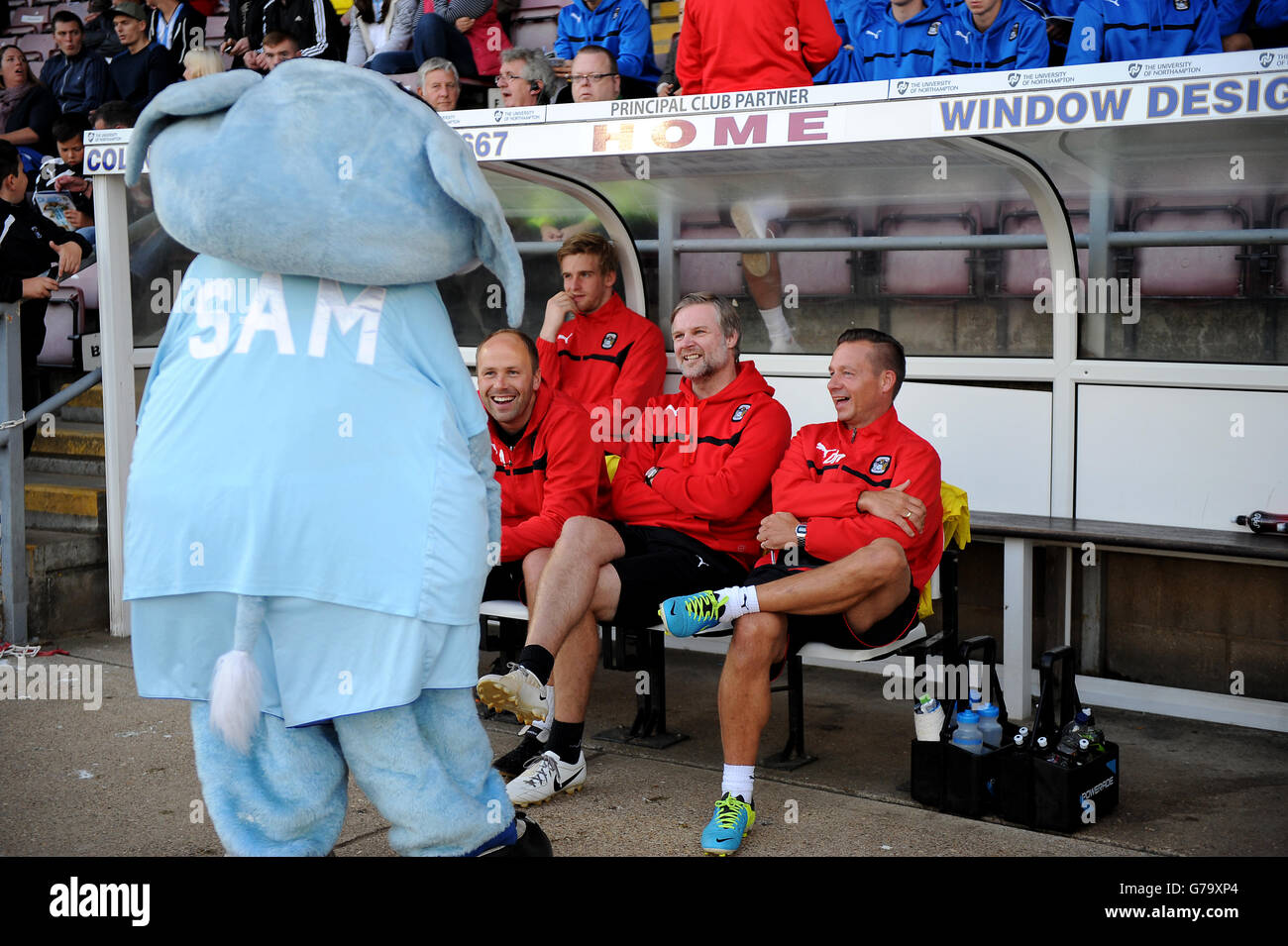 Football League Bench Dug Out Seats High Resolution Stock Photography ...