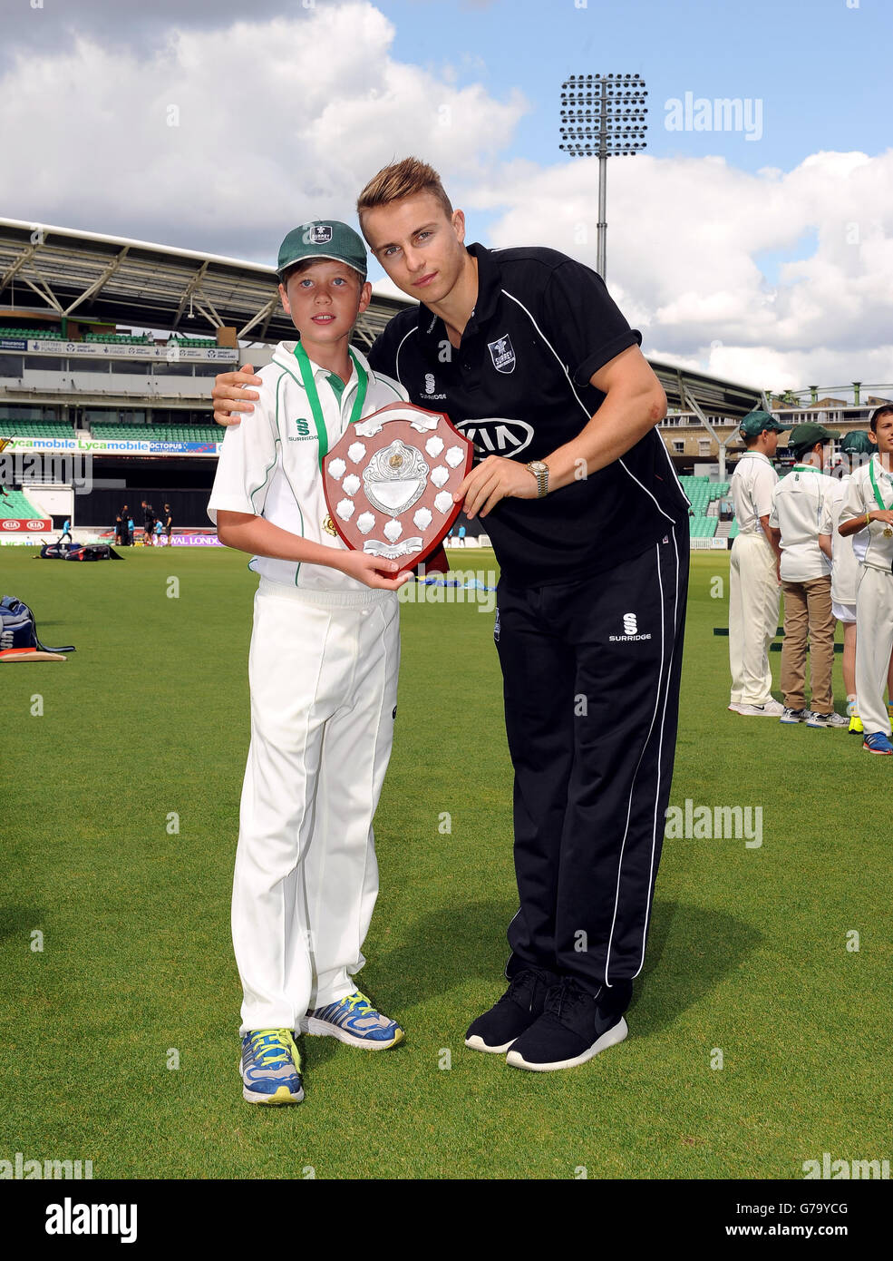 Cricket oneday one day kids awards children full length hi-res stock ...