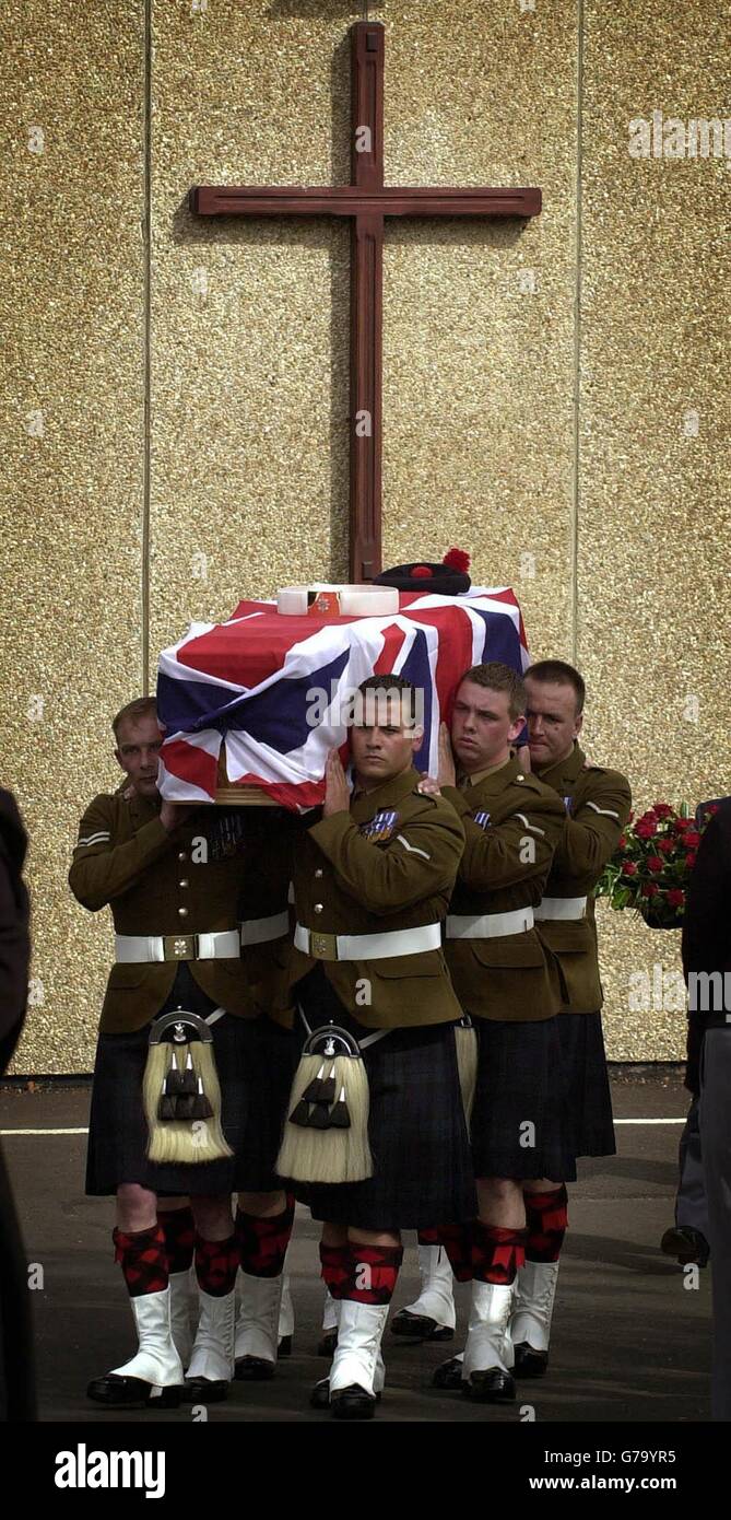 Funeral of Private Marc Alexander ferns Stock Photo - Alamy