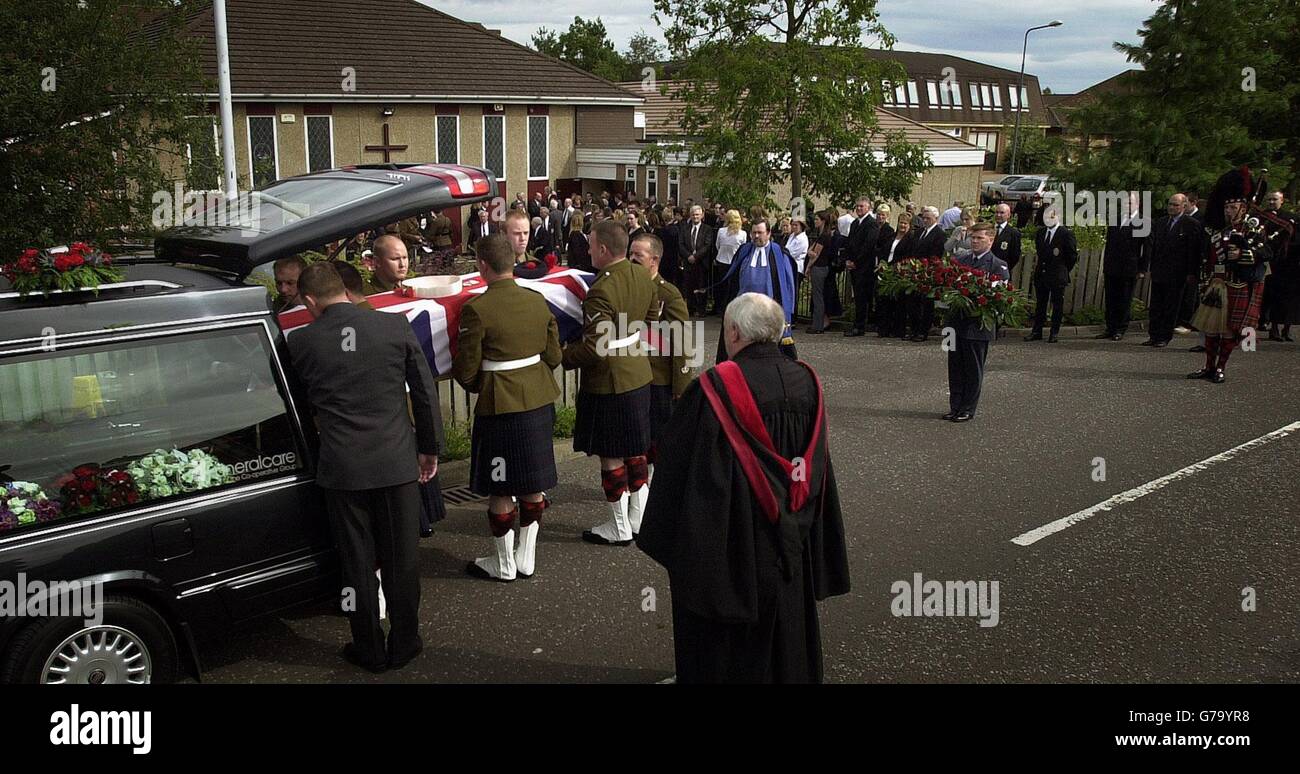 Funeral of Private Marc Alexander Ferns Stock Photo - Alamy