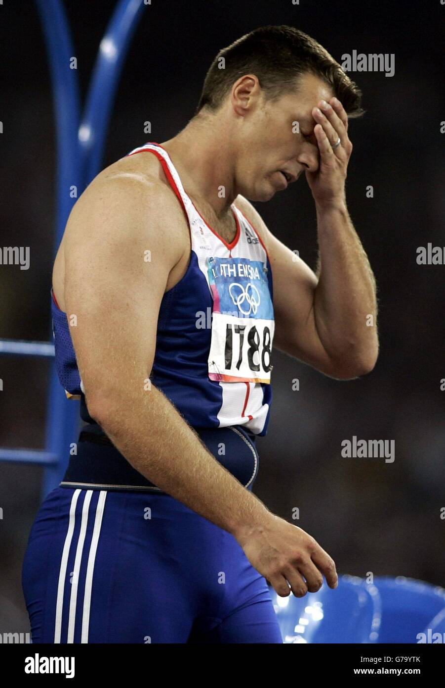 Sport athletics javelin action steve backley hi-res stock photography ...