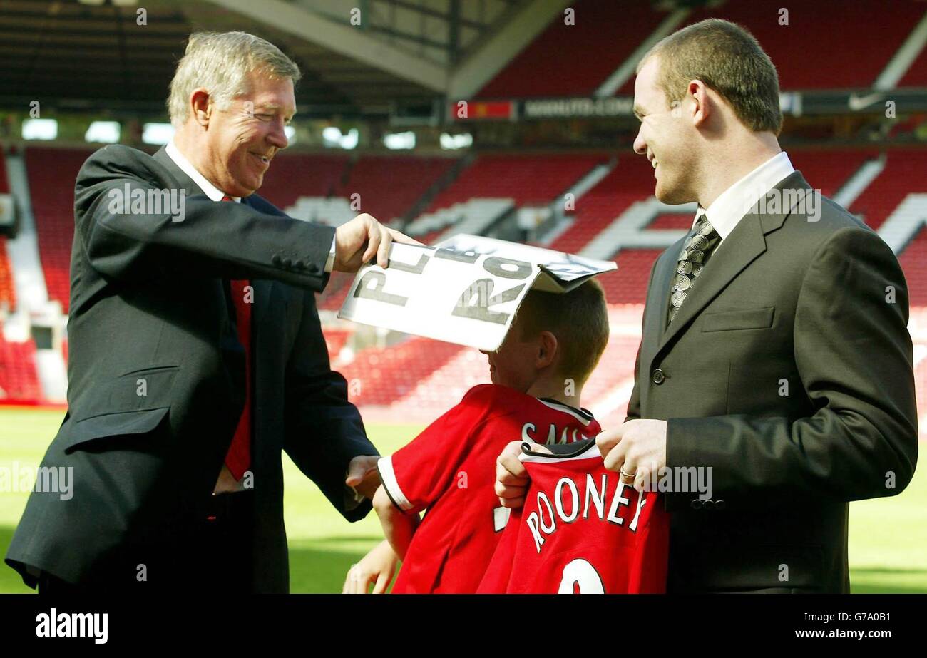 Manchester United fan Joe Ruane, 11, shares a joke with new Manchester ...