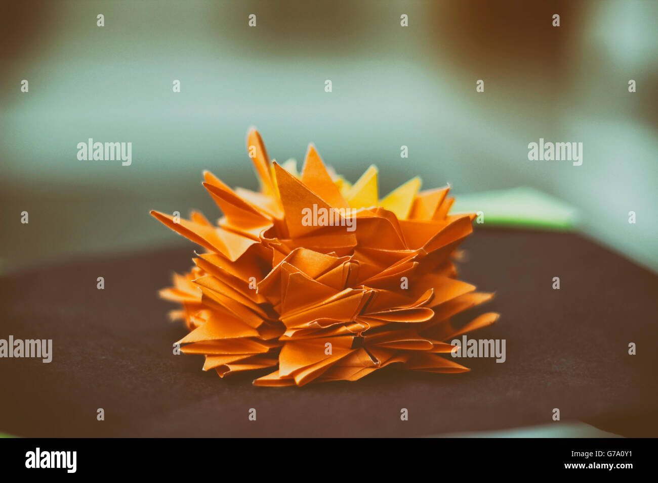 Photograph of a Colorful geometric paper origami Stock Photo - Alamy