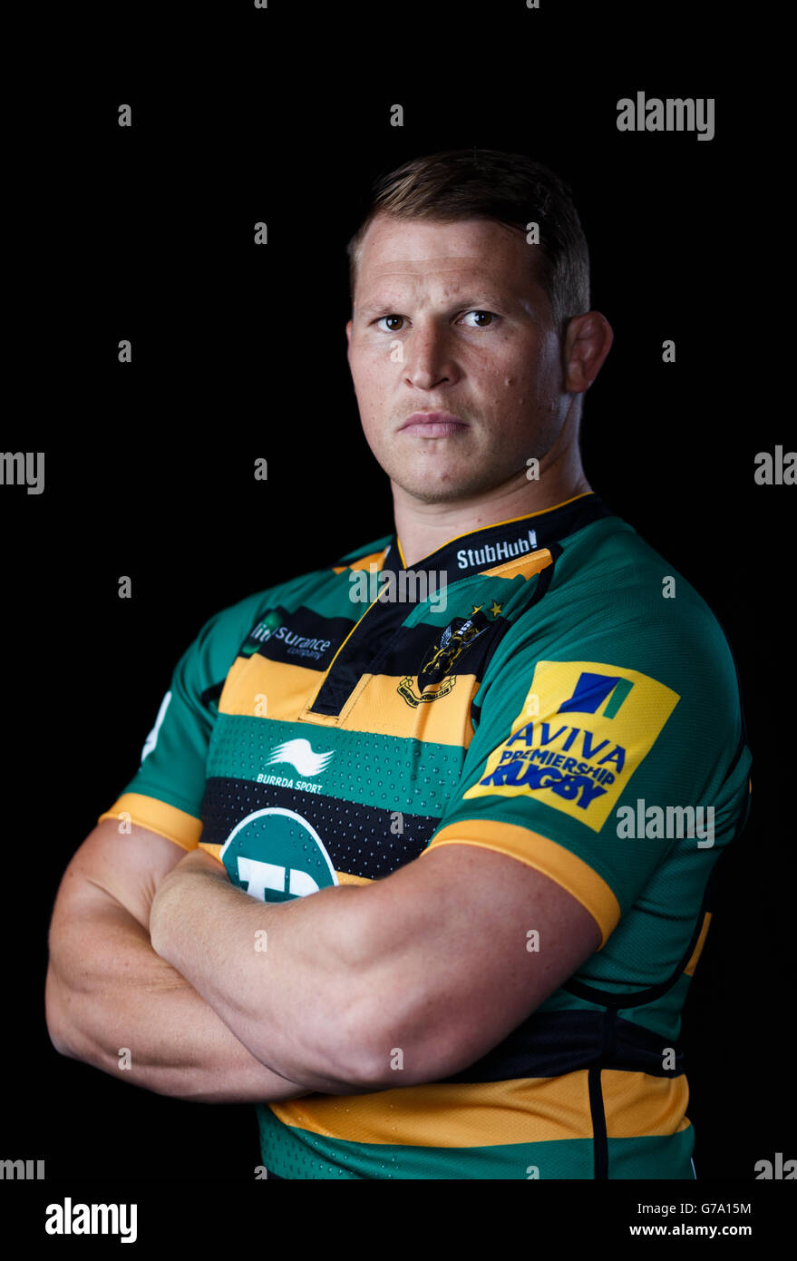 Northampton Saints captain Dylan Hartley during the launch of the new ...
