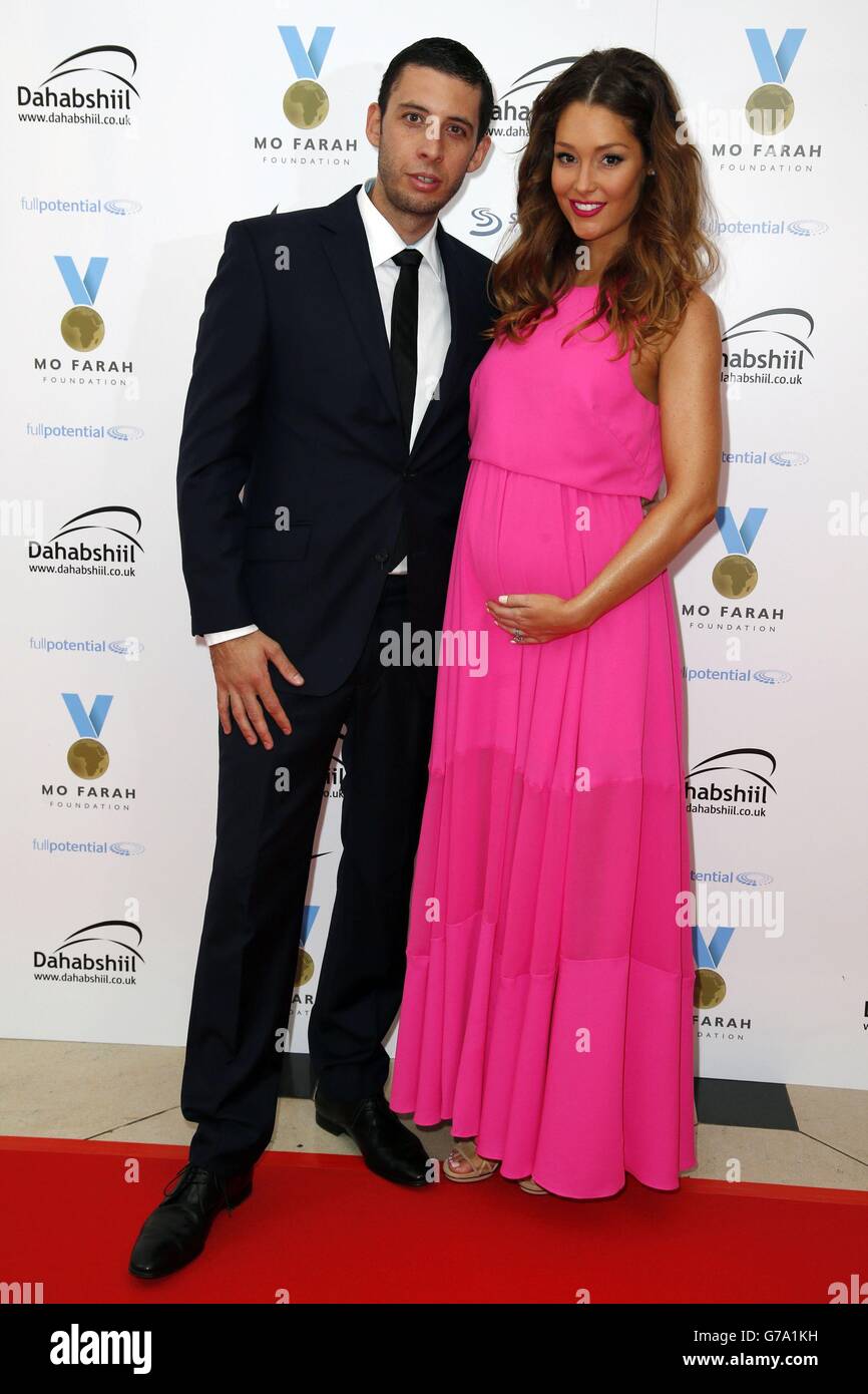 Elliot Gleave, also known as Example, and his wife Erin McNaught attend ...