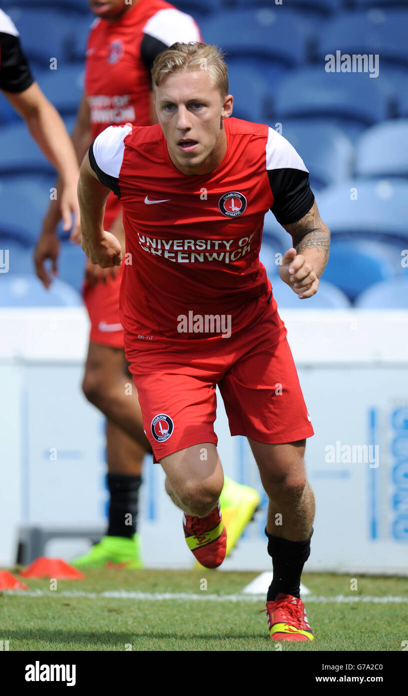 Soccer pre season friendly portsmouth v charlton athletic fratton park ...