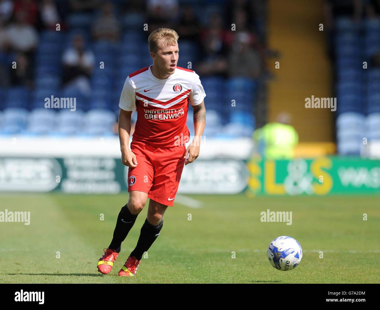 Soccer pre season friendly portsmouth v charlton athletic fratton park ...