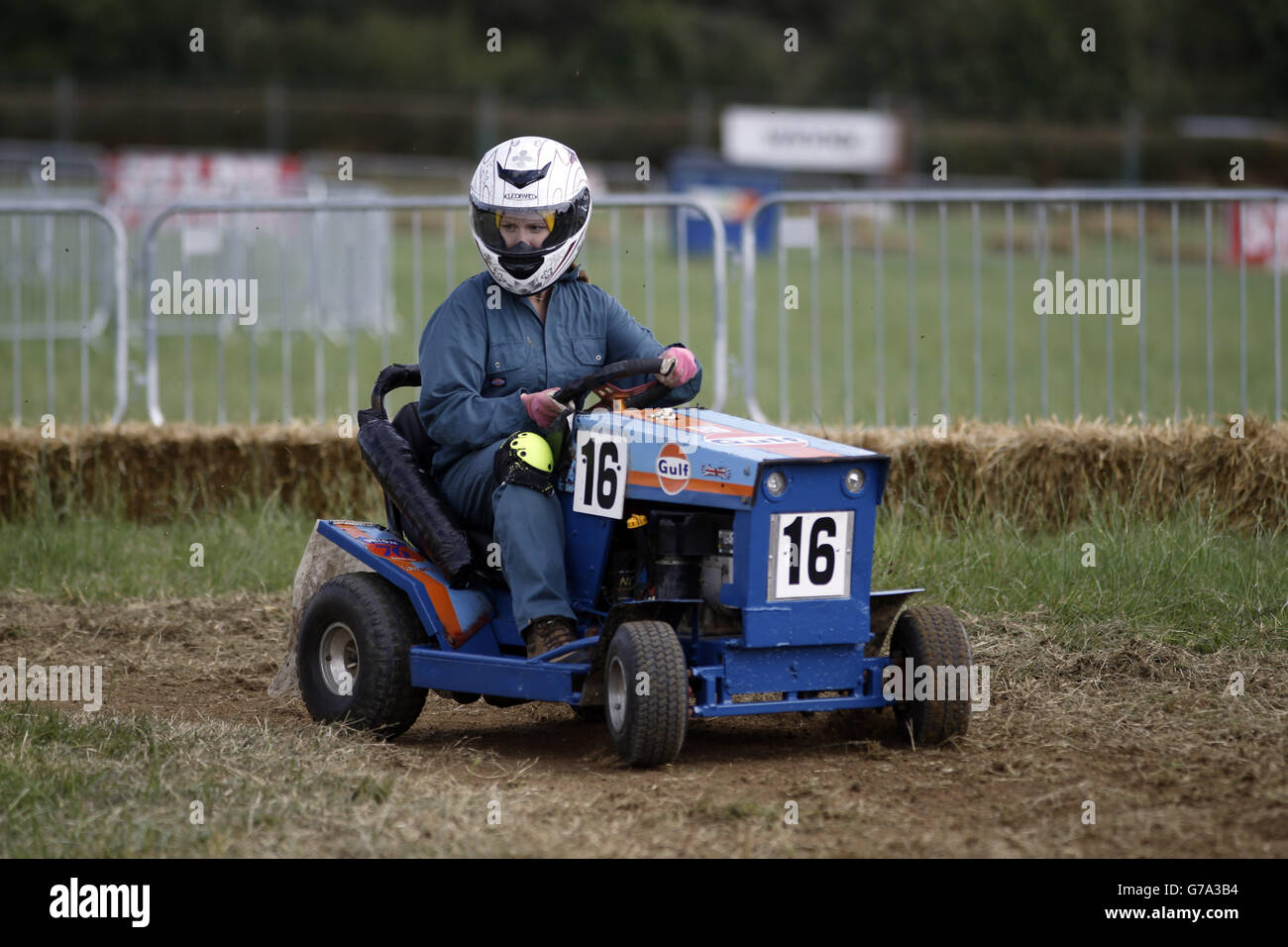 British Lawn mower race - Sussex Stock Photo - Alamy