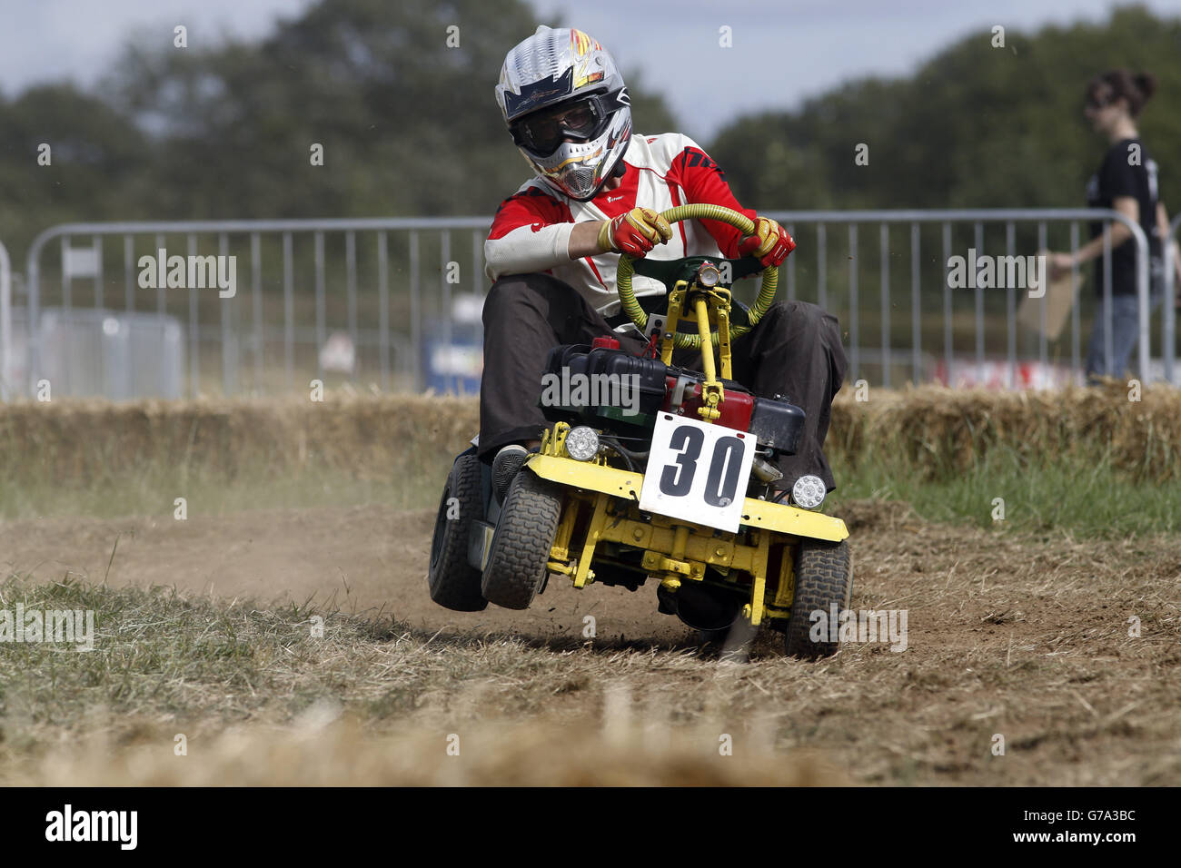 British Lawn mower race - Sussex Stock Photo - Alamy