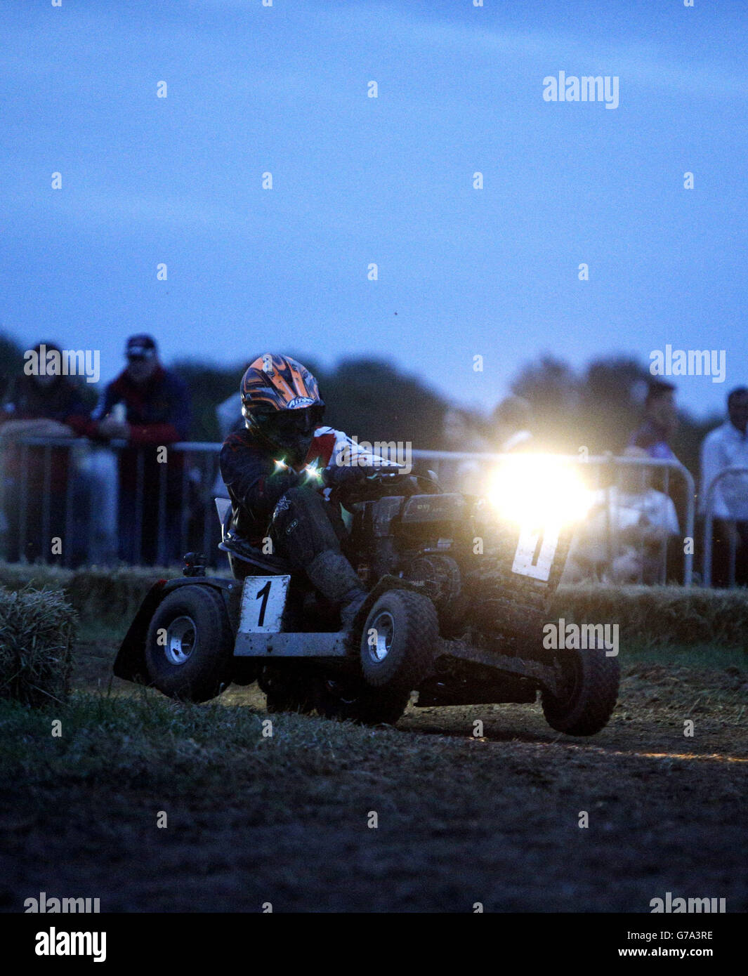 British Lawn mower race - Sussex Stock Photo - Alamy