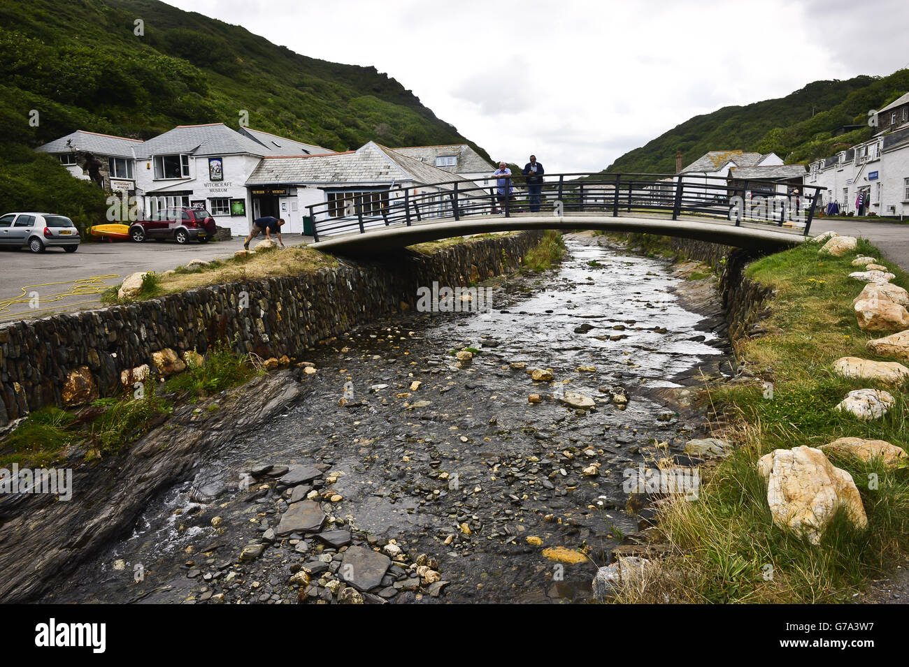 Boscastle flooding anniversary Stock Photo - Alamy