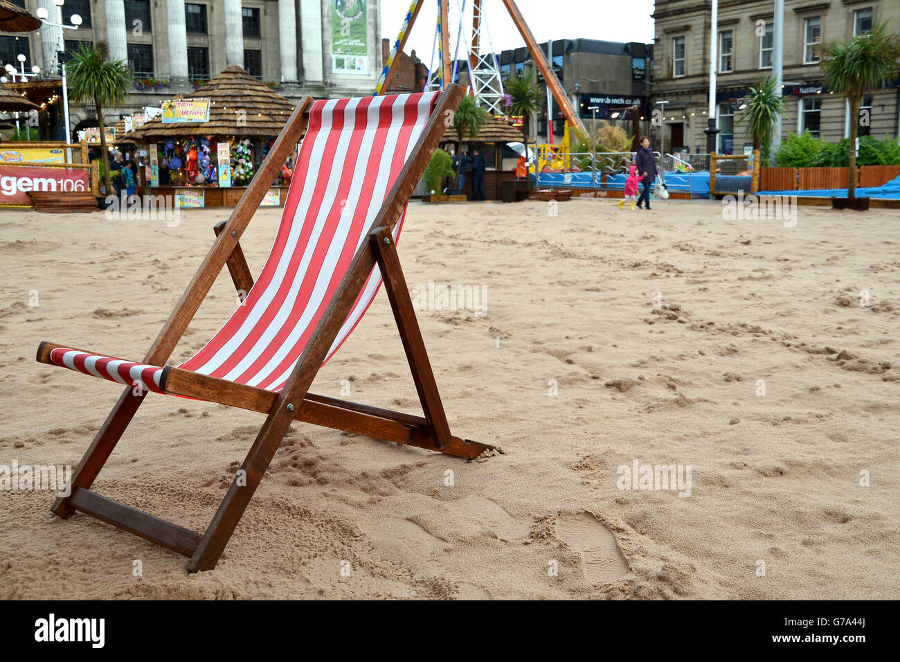 An empty Nottingham Riviera beach as the remnants of Hurricane Bertha ...