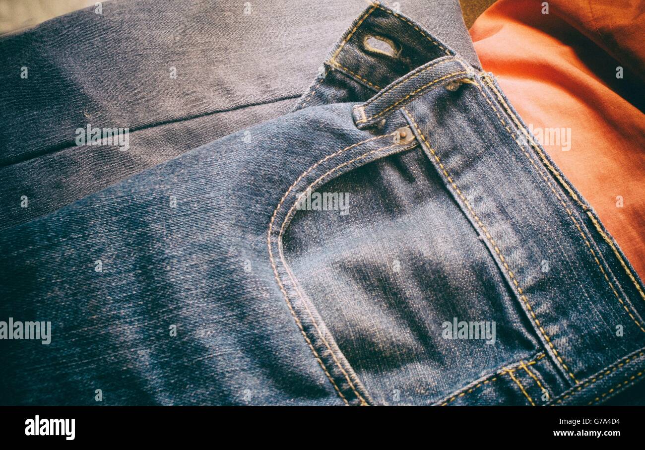 Photograph of a pair of jeans texture Stock Photo - Alamy