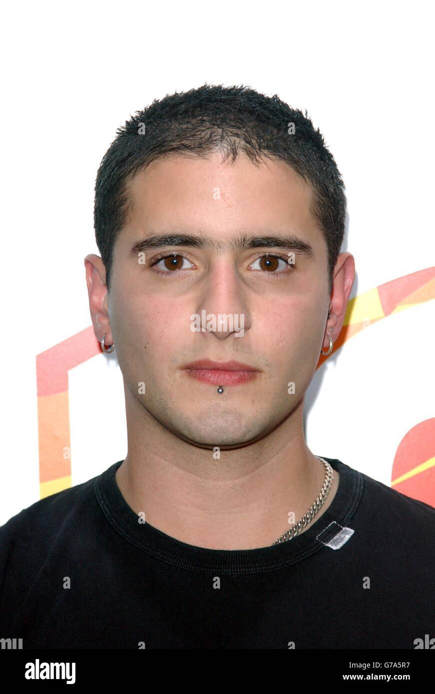 Singer Kristian Leontiou during his guest appearance on MTV's TRL ...