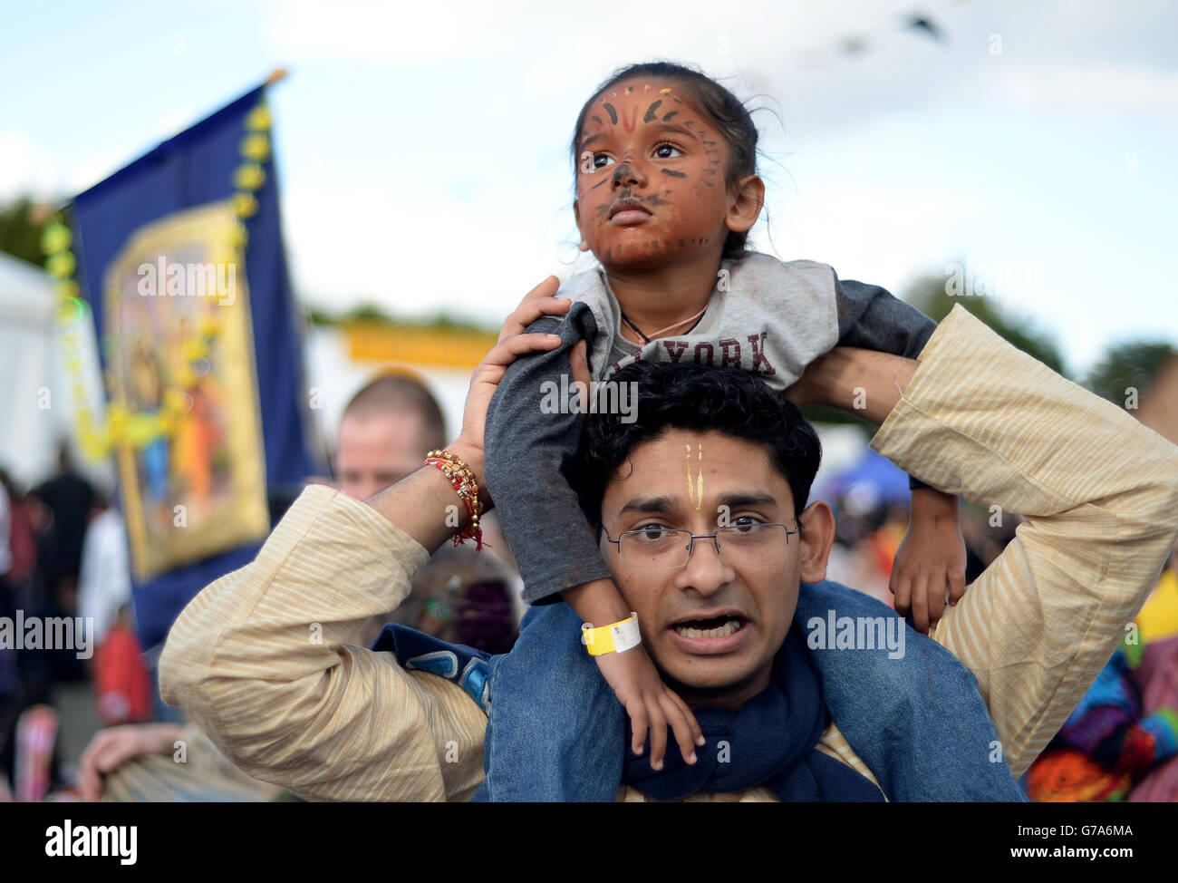 Hare Krishna devotees chant and dance at the Bhaktivedanta Manor Hare ...
