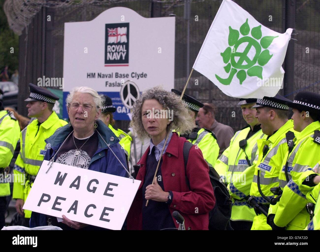 Anti-nuclear campaign protest Stock Photo - Alamy