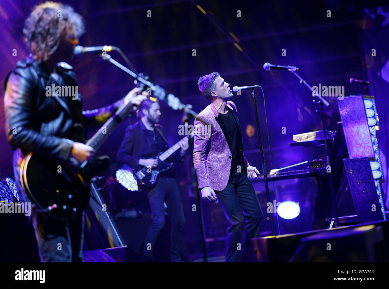 The Killers performing on the Main Stage during day two of the V ...
