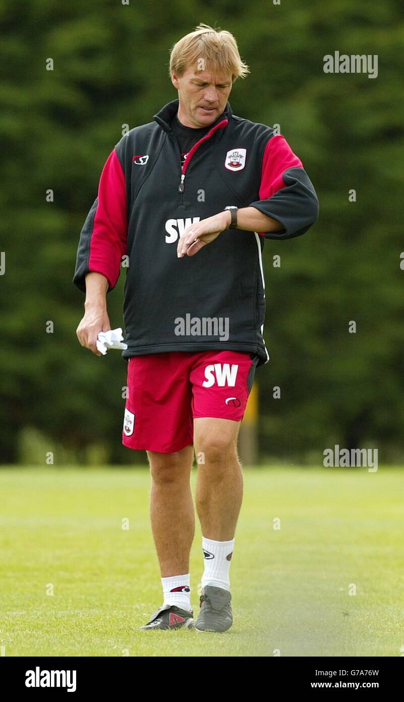 Southampton football clubs caretaker manager steve wigley hi-res stock ...
