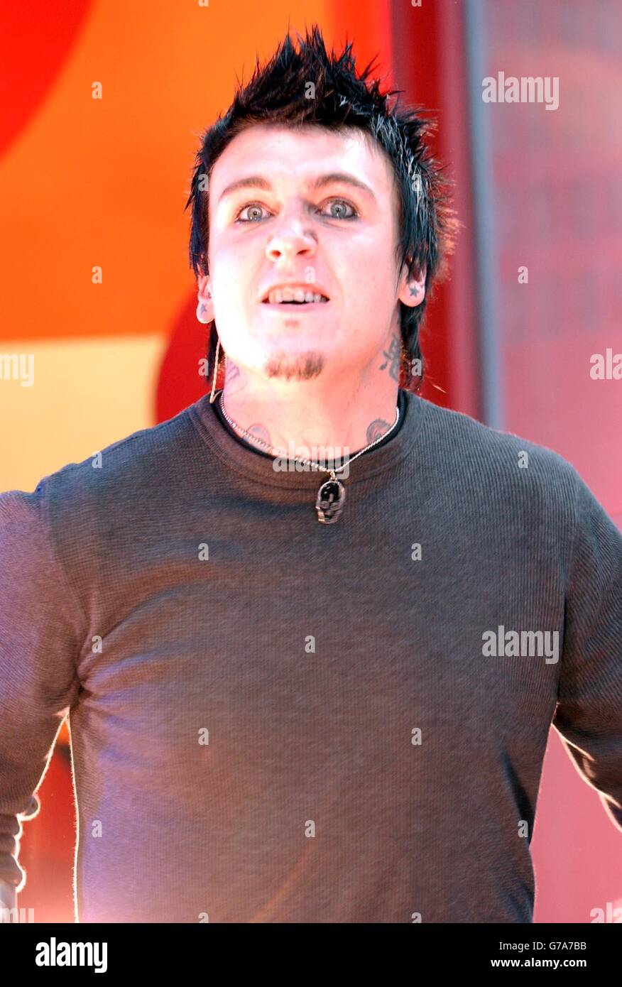 Singer Coby Dick from US band Papa Roach during their guest appearance ...