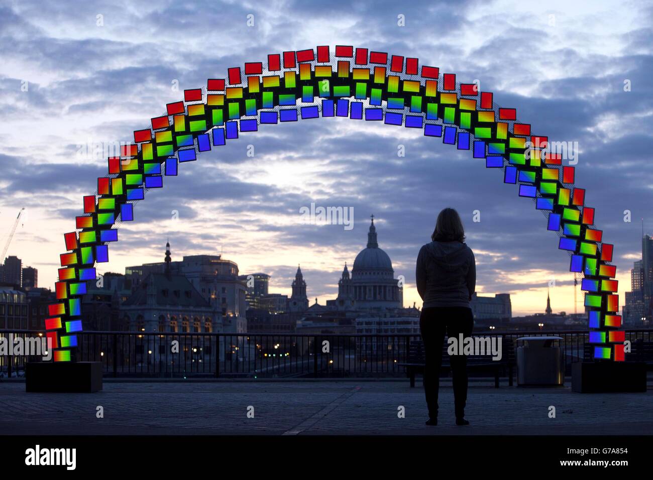 Super AMOLED Midnight Rainbow Stock Photo - Alamy