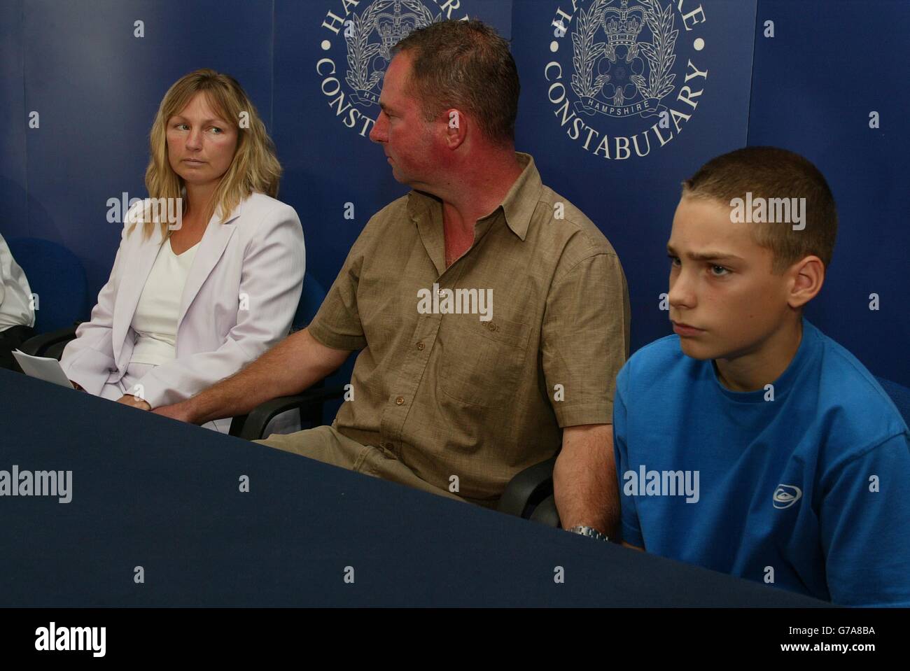 Sheila Fisher at a Hampshire Police press conference in Lyndhurst, with ...