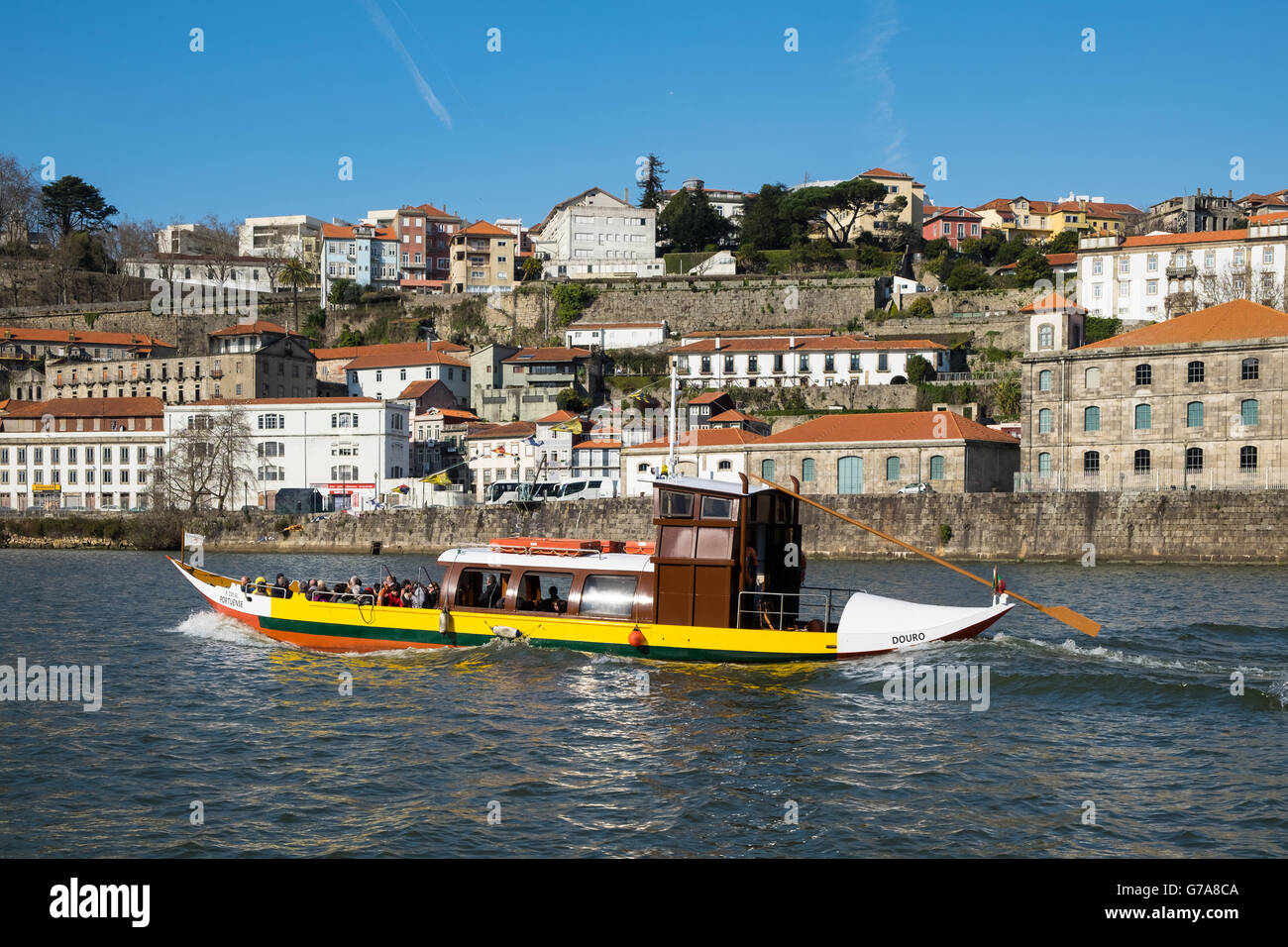 Typical tourist boat, Douro, Porto, Portugal Stock Photo - Alamy