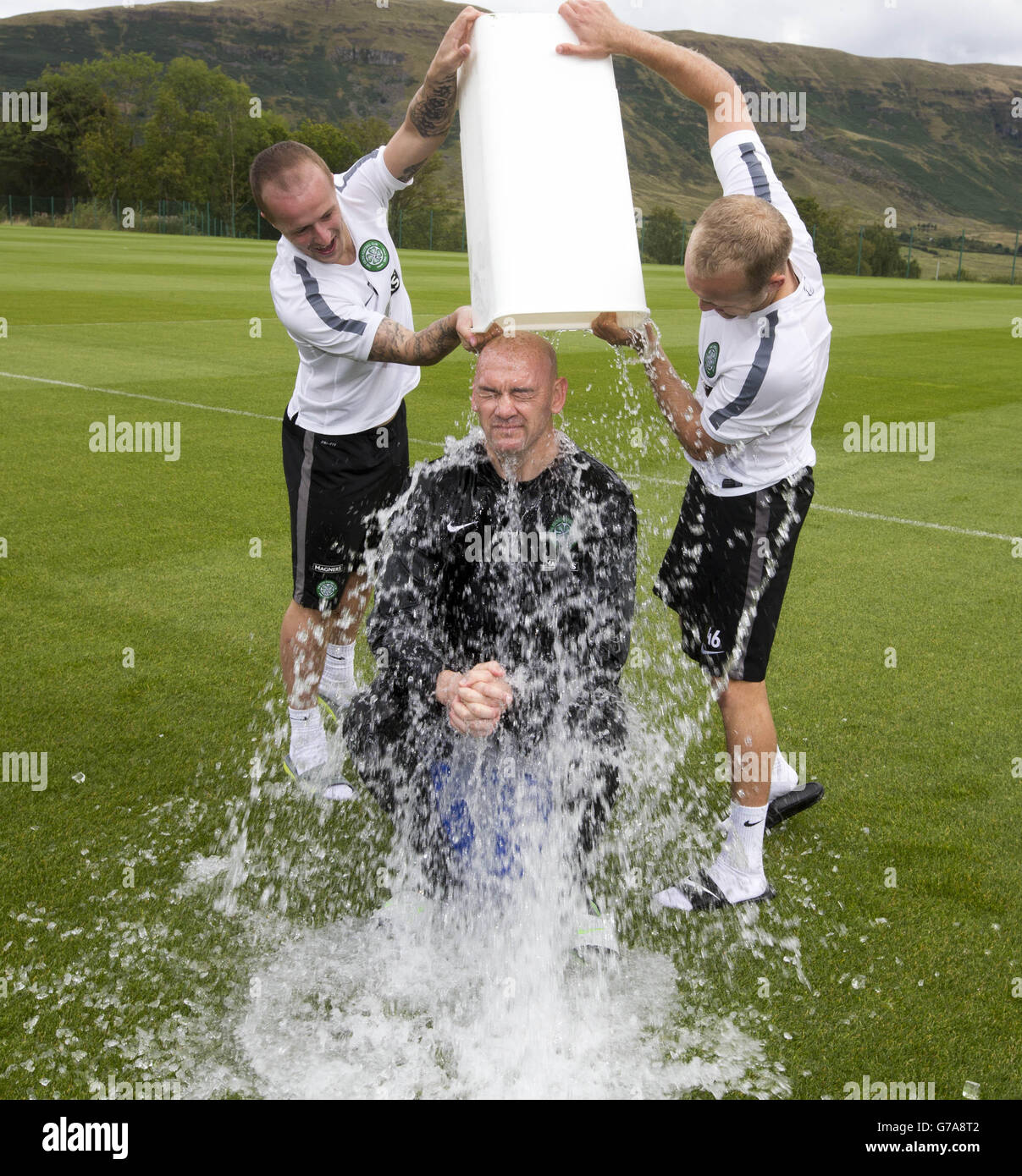 Celtic - Ice Bucket Challenge - Lennoxtown Stock Photo - Alamy