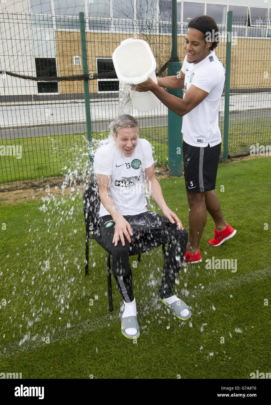 Celtic - Ice Bucket Challenge - Lennoxtown Stock Photo - Alamy