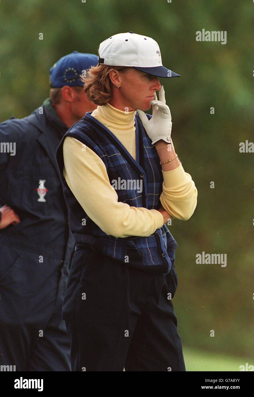 Golf ... Solheim Cup ... Europe v USA. Helen Alfredsson Sweden, Solheim ...