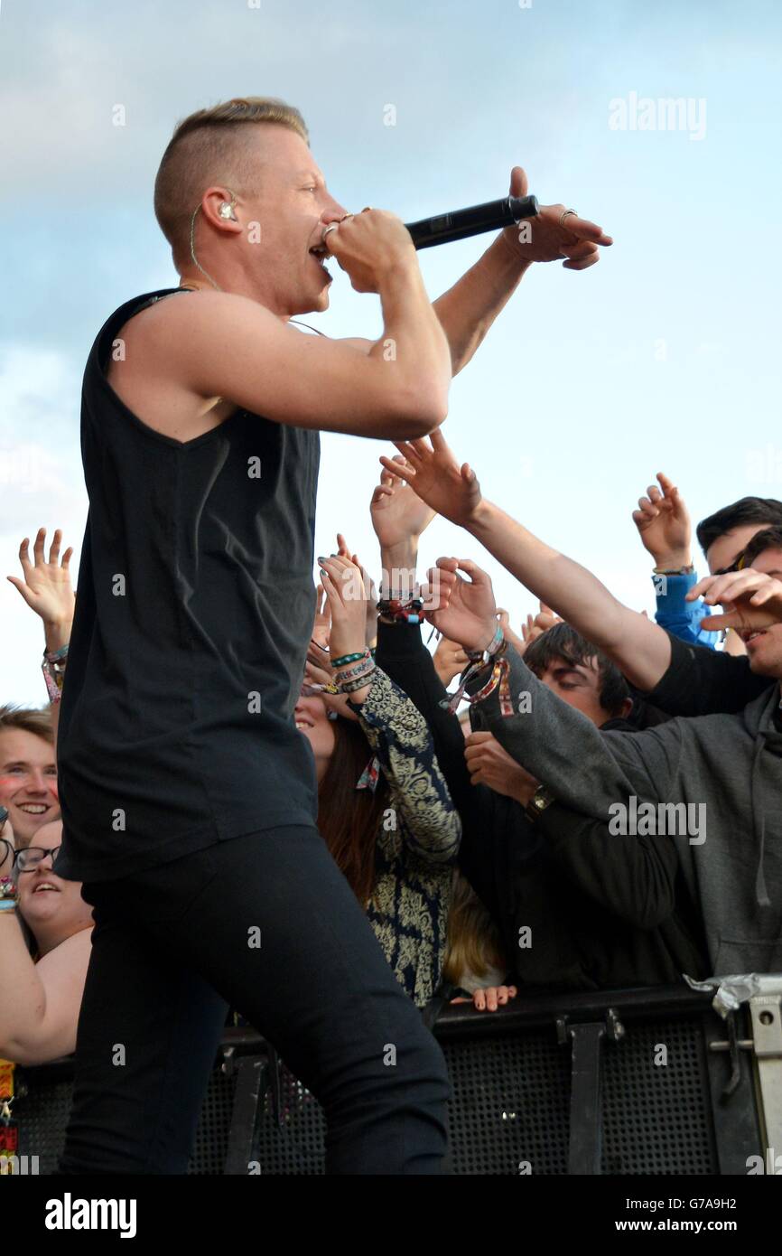 Leeds Festival 2014 - Day One. Macklemore, real name Ben Haggerty ...