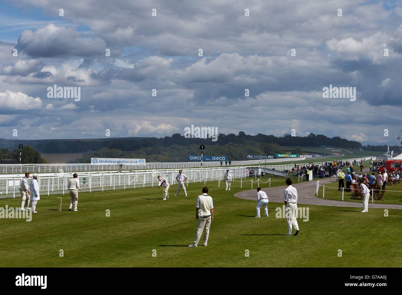 Cricketer's play a match with a imaginary ball to help promote the ...