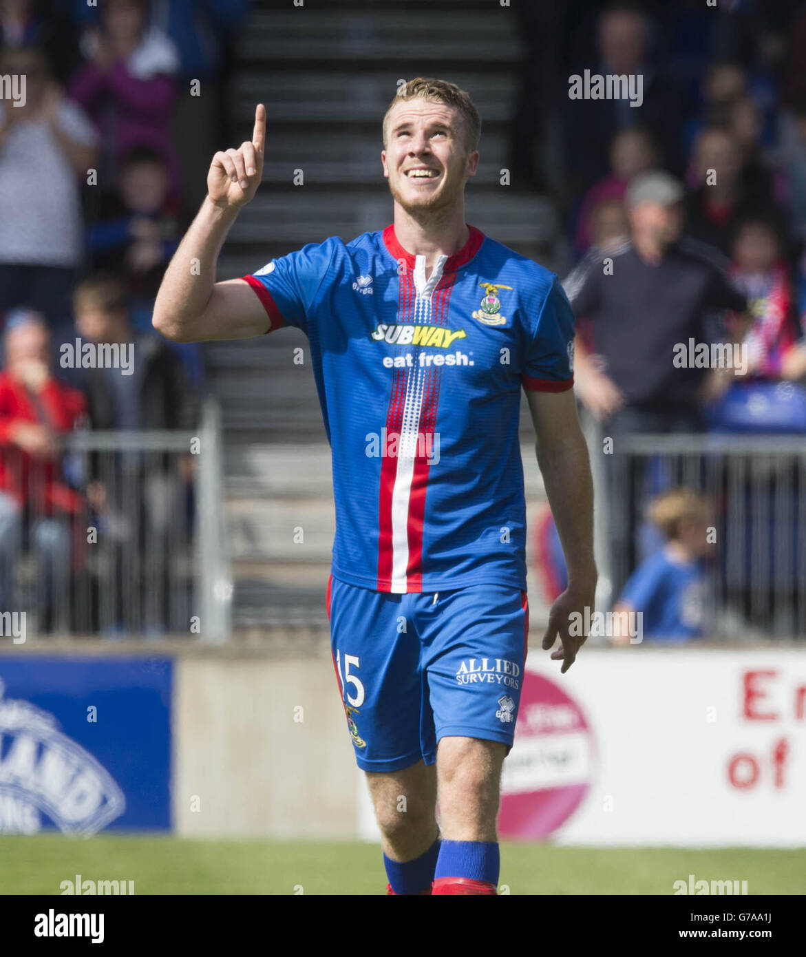 Inverness Marley Watkins celebrates the opening goal during the ...