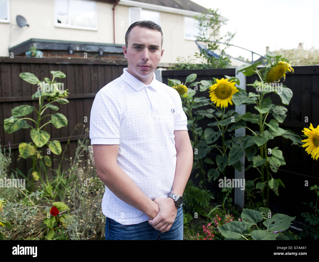 Davey Graham at his home in Clifton, Nottingham. The former soldier was ...