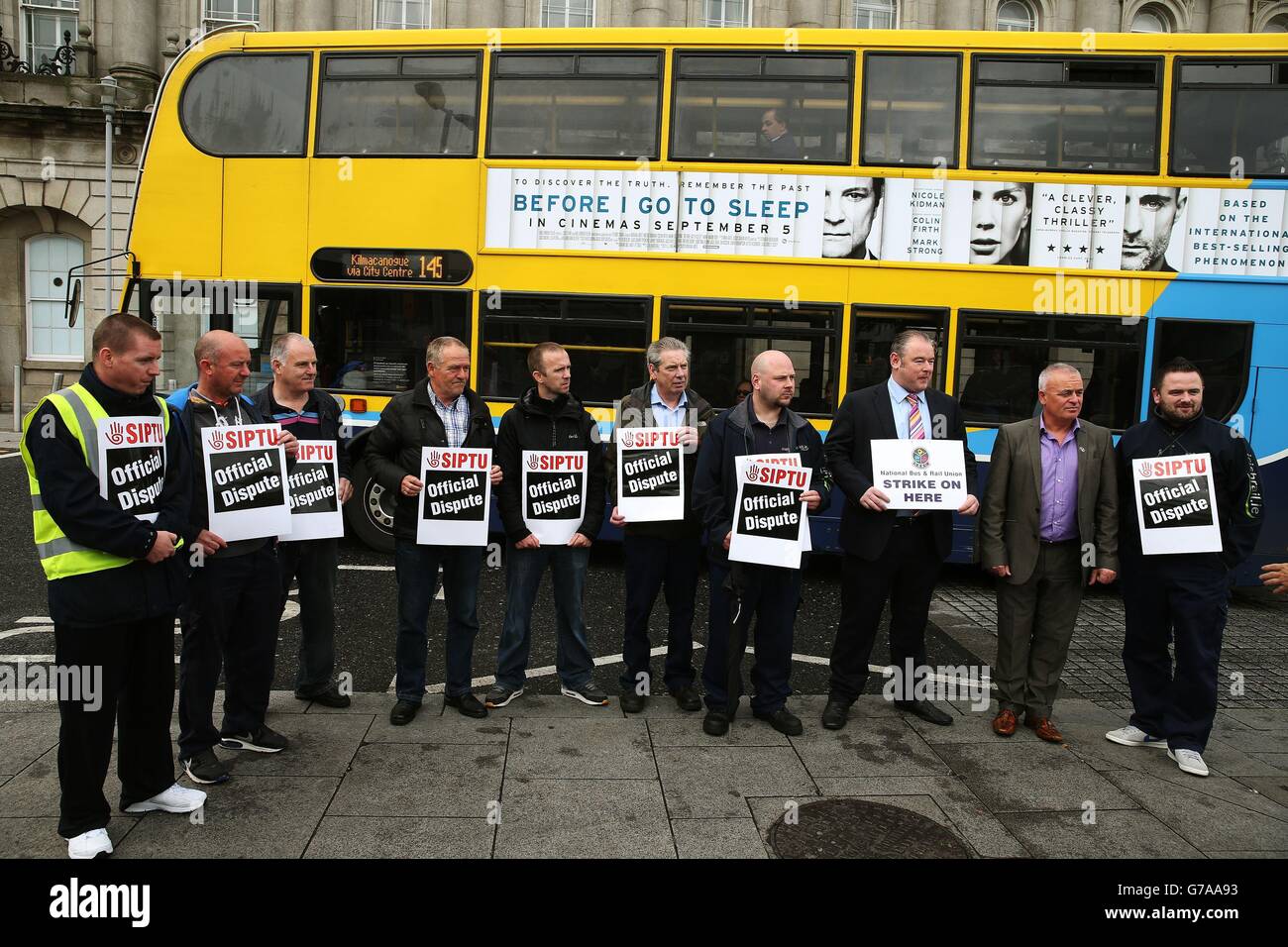 Rail strike in Ireland Stock Photo - Alamy