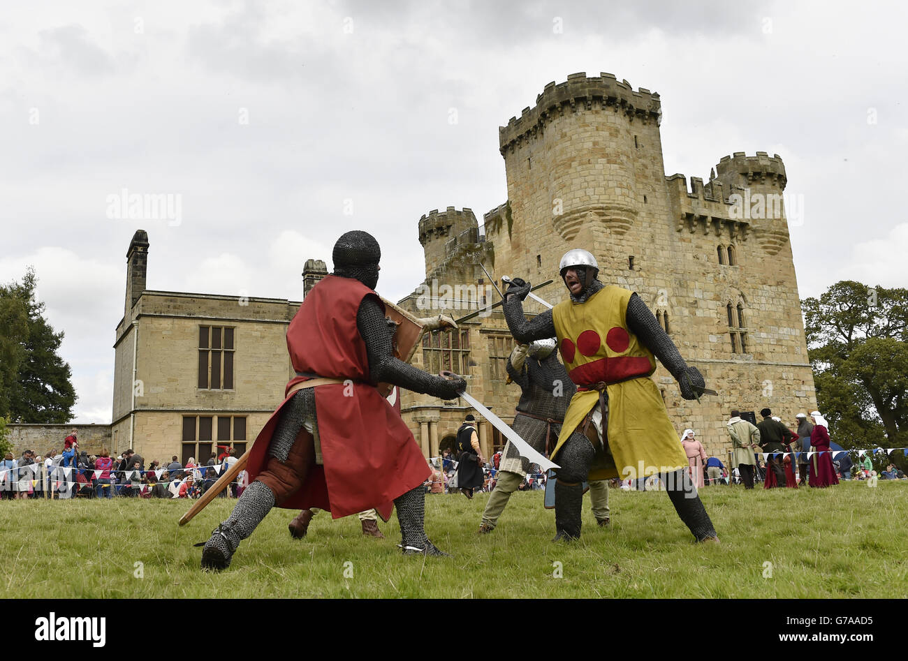 Medieval Tournament Belsay Castle High Resolution Stock Photography and ...