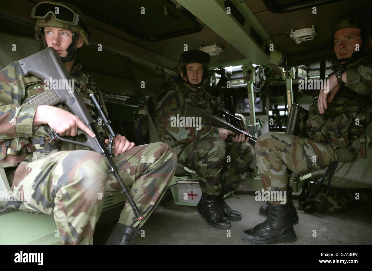 Some of 130 soldiers from the 46th Infantry Group go through final ...