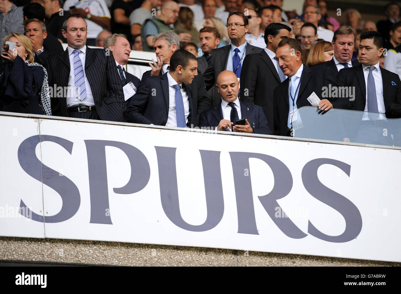 Tottenham hotspur chairman daniel levy centre in the stands hi-res ...