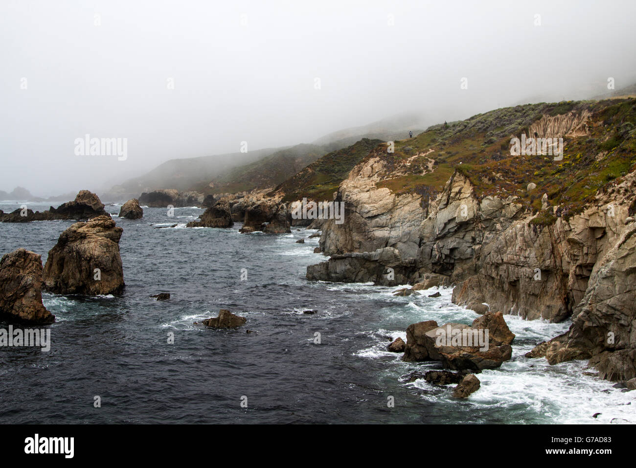 Coastal Cliffs in Big Sur, California Stock Photo - Alamy
