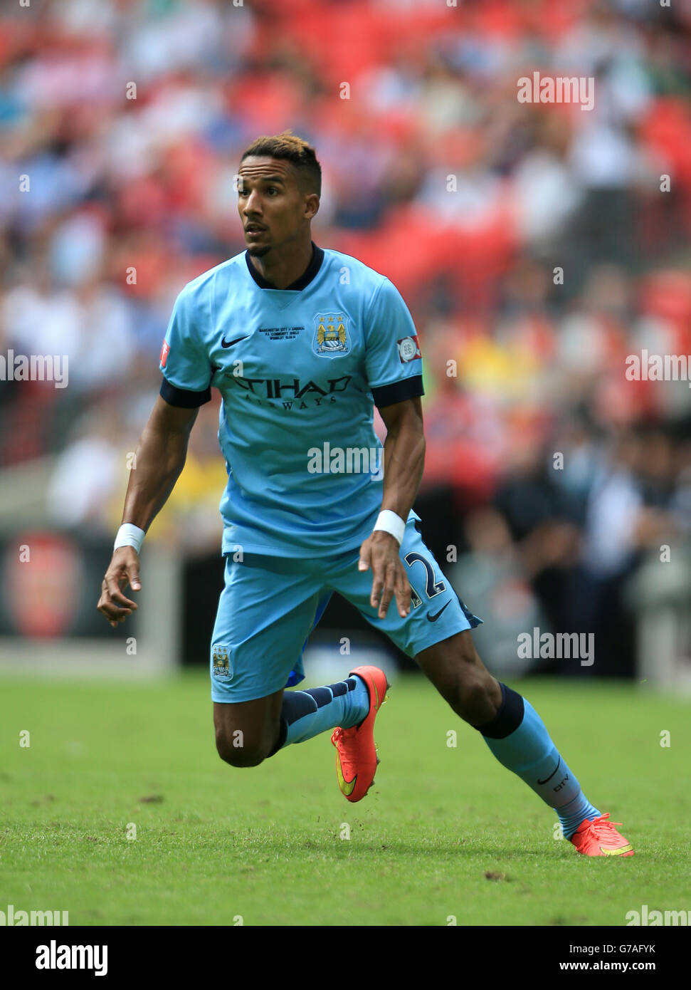 Manchester citys scott sinclair community shield match wembley stadium ...