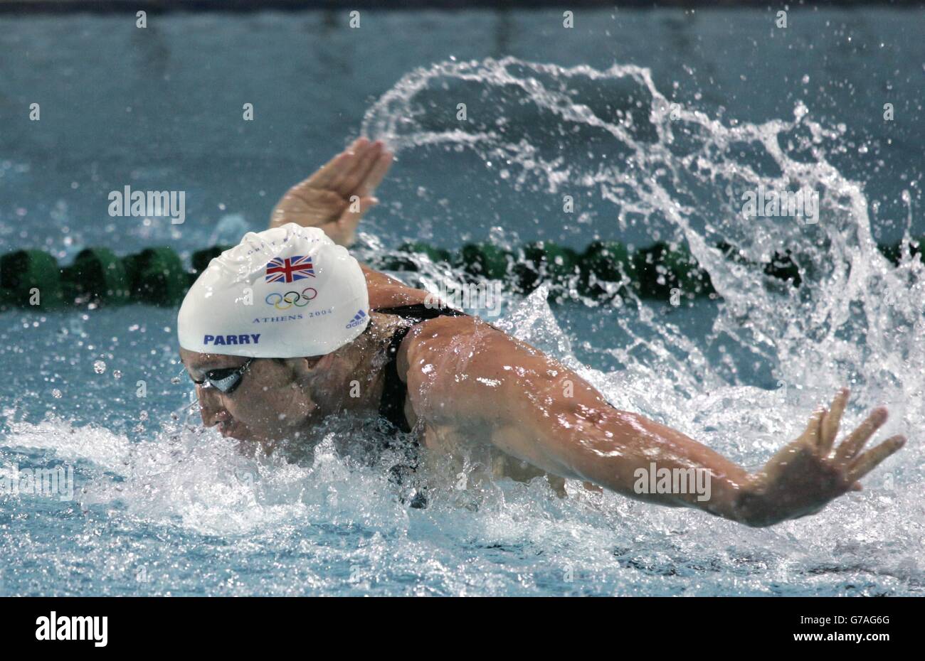 Swimming olympics2004 action olympics160804 stephen parry hi-res stock ...