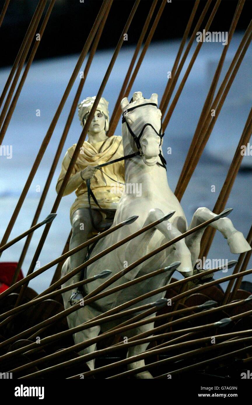Performers opening ceremony 2004 olympic games in athens hi-res stock ...