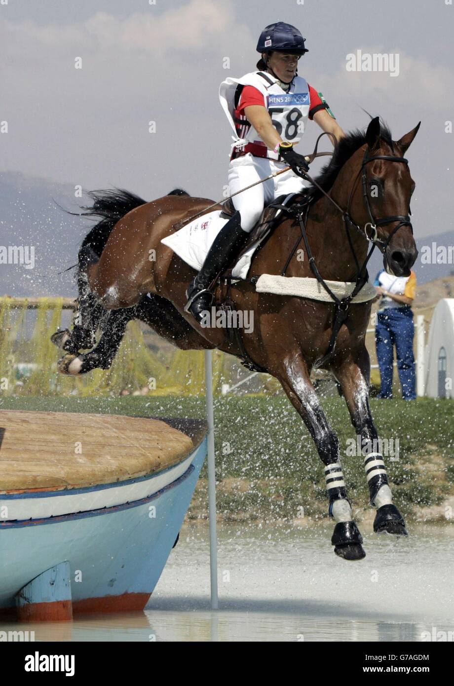Pippa Funnell. Britain's Pippa Funnell competes in the Equestrian Cross ...