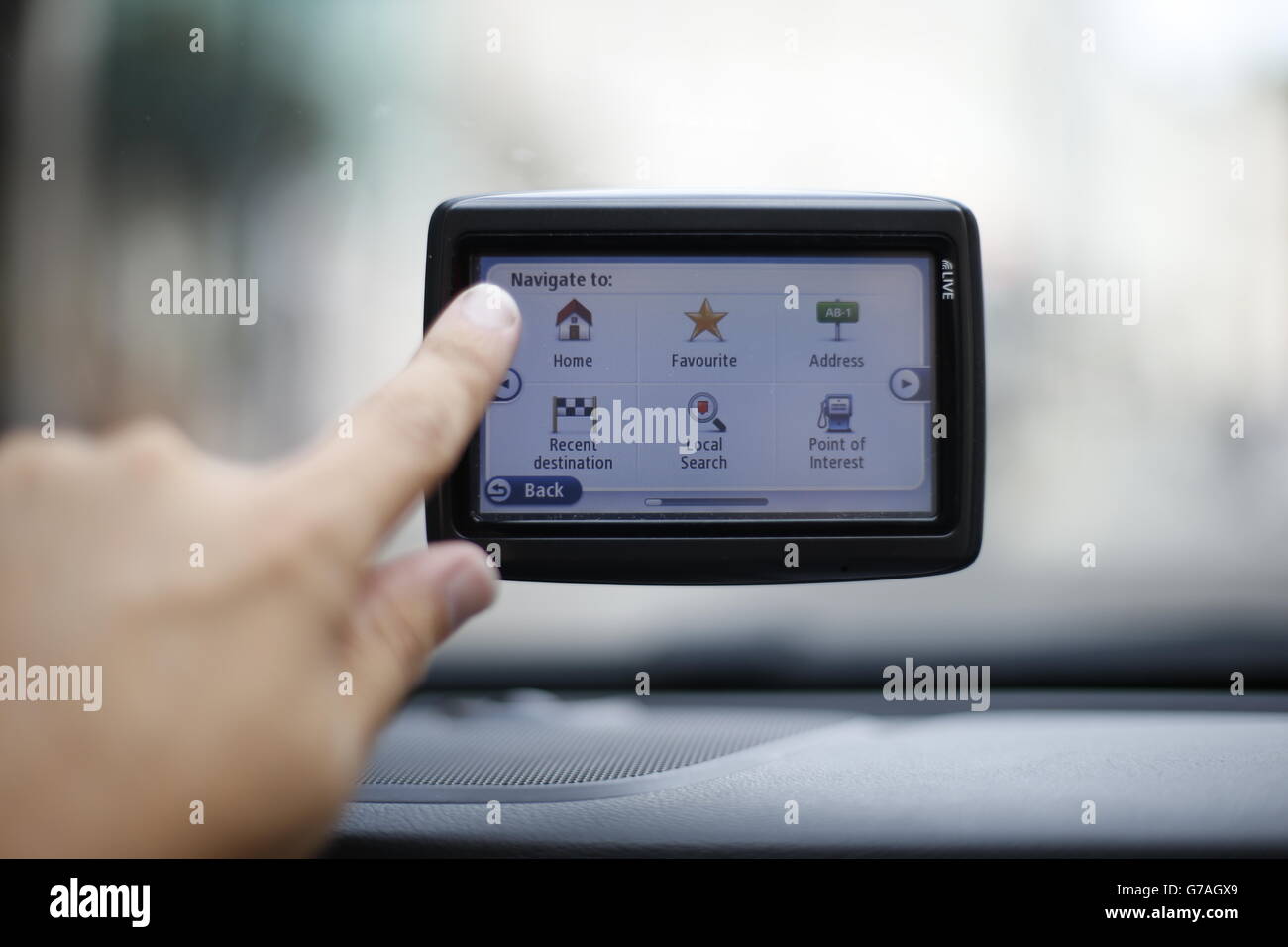 Sat Nav stock Stock Photo - Alamy