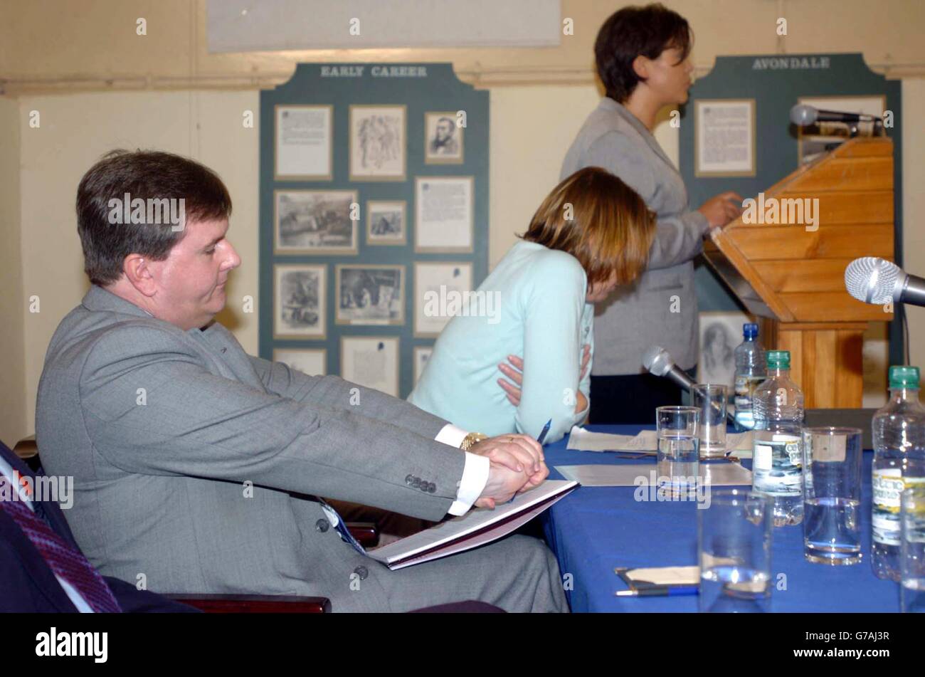 Reflections of the Peace Process meeting Stock Photo - Alamy