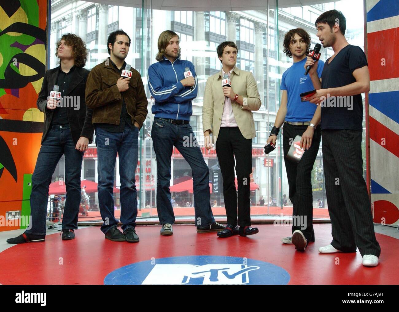 The Killers MTV's TRL - Total Request Live - show Stock Photo - Alamy