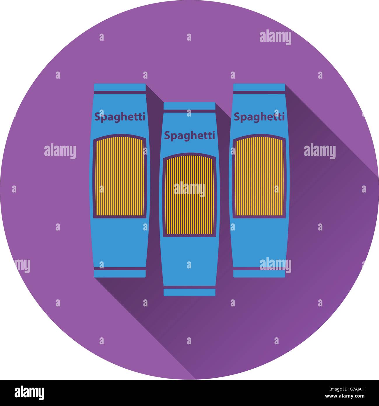 Packet of spaghetti Stock Vector Images - Alamy